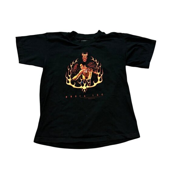 giant | Shirts | Vintage Bruce Lee Fire Graphic Martial Arts Giant Tag ...